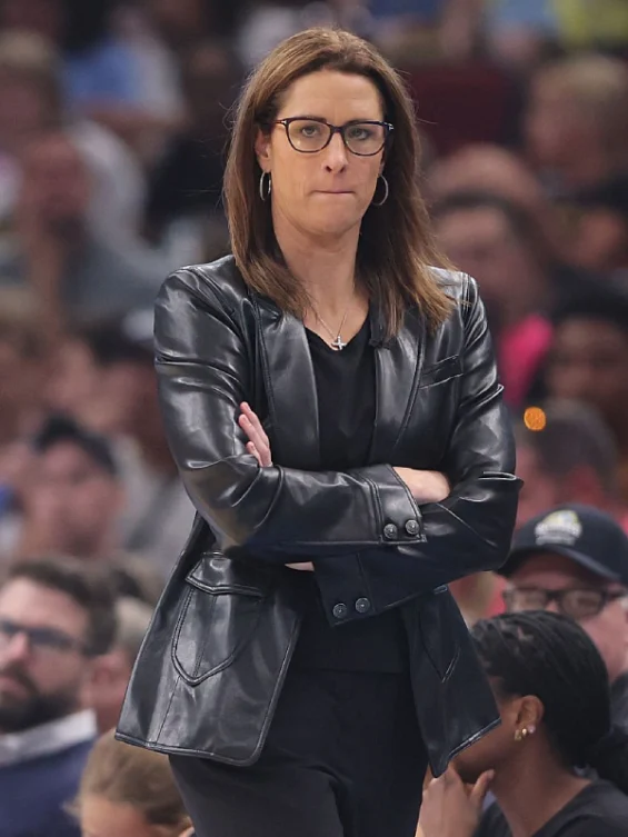 Stephanie White Indiana Fever Leather Jacket - TV JACKETS