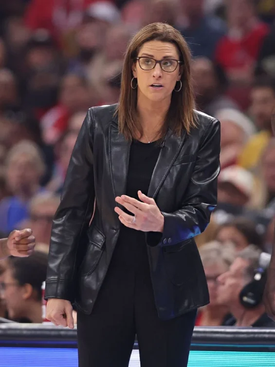 Stephanie White Indiana Fever Leather Jacket - TV JACKETS