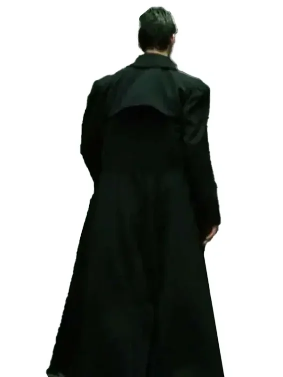 Neo Matrix Black Trench Coat | TV Jackets