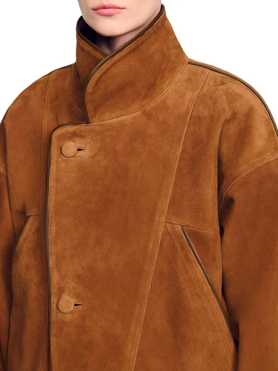 Oversized Suede Jacket – Trendy Casual Outerwear