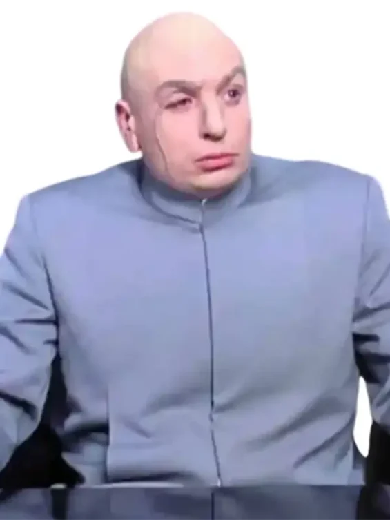 Dr Evil Suit Austin Powers | Premium Grey Villain Outfit