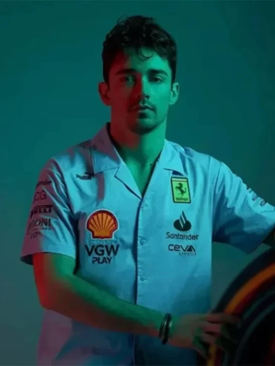 Ferrari Racing Blue Miami Grand Prix Shirt - TV JACKETS