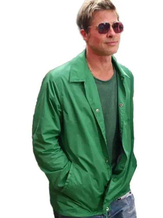 Movie F1 Brad Pitt Green Jacket - TV JACKETS